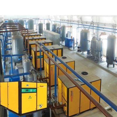 China Stationary 110kW 150HP Two Stage Screw Air Compressor for sale