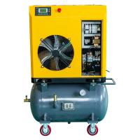 China Air Cooling 5.5kw 7.5 HP Belt Drive Screw Oil Injected Rotary Compressor for sale