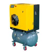 China Air Cooling 5.5kw 7.5 HP Belt Drive Screw Oil Injected Rotary Compressor for sale