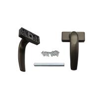 China Door And Window Lock Lever Handle With 91mm Shaft Polished Finish for sale
