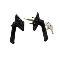 China Aluminum Door And Window Hardware Door Lock With Handle Nickel Plated Finish for sale