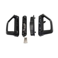 China Aluminum And Zinc Alloy D Type Pull Handle Lock Black Color Customized for sale
