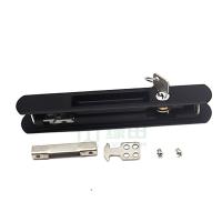 China Aluminum Alloy Sliding Window Door Lock With Key Set Matt Black Color for sale