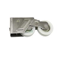 China Window Pulley Sliding Door Pulley Stainless Steel Floor Door Double Wheel for sale