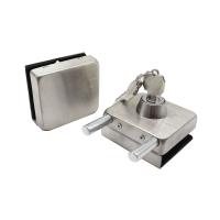 China Heavy Duty Central Bolt Lock For Sliding Tempered Glass Door With Keys for sale