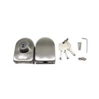 China Bathroom Hardware: 304 Stainless Steel Glass Clamp / Fixing Clip (with Key) for sale