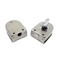 China Heavy-Duty SUS 304 Stainless Steel Glass Door Lock Interior Hidden Deadbolt Door Lock for sale