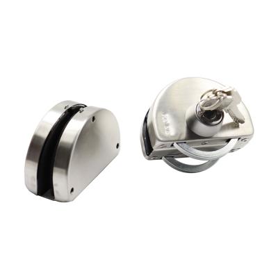 China Frameless Glass Door Lock Thumbturn & Key Operated Glass Lock for sale