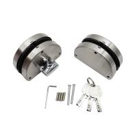 China Frameless Glass Door Lock Thumbturn & Key Operated Glass Lock for sale