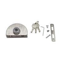 China Hot Sale Stainless Steel Slide Glass Door Locks One Side Locking-Glass for sale