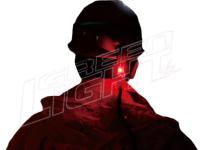 China GLC12-A corded caplamp with rear warning light 25000lux high brightness 10.4Ah rechargeable battery IP68 Anti-explosive for sale