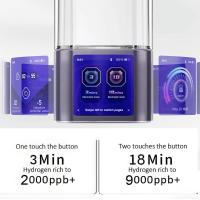 China WEIZI Hydrogen Water Bottle 350ml Capacity 9000ppb Output with Food Grade Tritan Material and UV Logo Printing for sale