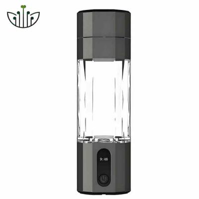 China Portable Hydrogen Water Generator Bottle 208ml with SPE/PEM Technology, 3000-6000ppb Hydrogen Concentration, Type-C Charging for sale