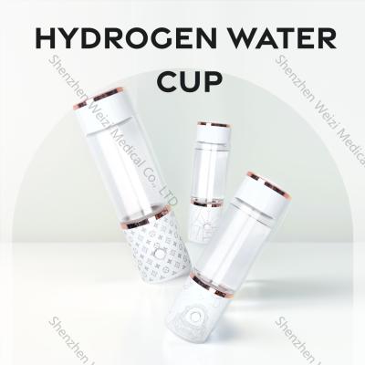 China White Antioxidant Hydrogen Water Bottle 310ml SPE PEM Generator Customizable for sale