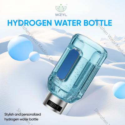 China WEIZI WZ-HQ-02D 1500ml Portable Hydrogen Water Generator Bottle with SPE/PEM Technology and USB-C Charging for sale