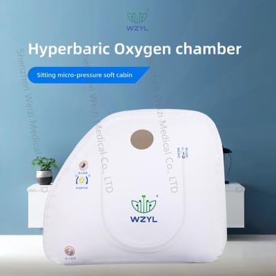 China WEIZI Anti-Inflammatory Hyperbaric Oxygen Chamber 1700×600×1450mm for Elderly Sitting Soft Cabin for sale