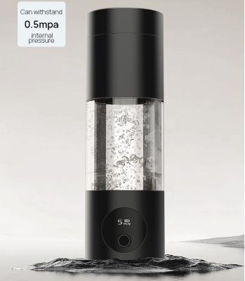 China Hydrogen Water Bottle 6000ppb SPE PEM Portable Hydrogen Rich Water Generator 420ml for sale
