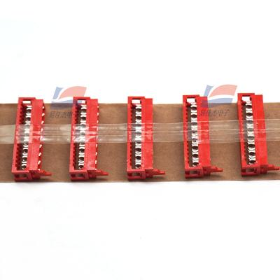 China TE Connectivity 8-215083-6 16 Position 1.27mm Pitch Shrouded Header Ribbon Cable Connector for sale