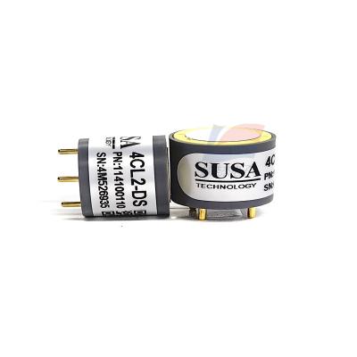 China 4CL2-DS Chlorine Gas Sensor Electrochemical Three Electrodes 450 nA ppm 24 Months Life for sale