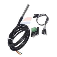 China YJJ DS18B20 Digital Temperature Sensor Probe 6x50mm Stainless Steel Waterproof -55 to 125C for sale