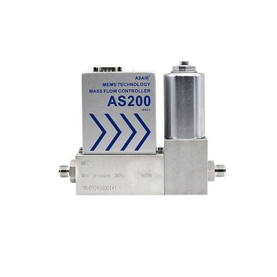 China AS200B Aluminum Alloy High Precision Gas Mass Flow Controller 1-100 Range Ratio 1s Response for sale