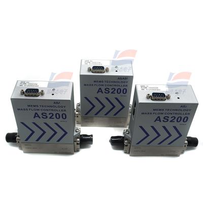 China AS200B Series Aluminum Alloy Gas Mass Flow Controller 1-100 Range Ratio 15-28VDC for sale