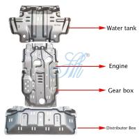 China Alloy Gear Box Skid Plate/Engine Lower Guard Plate ISUZU Dmax 4 Combo Sets for Vehicles for sale