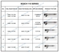 China 0445110376 0445110808 0445110531 Common Rail Injector for Foton/ Cummins Engine 100% for sale