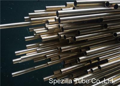 China CuZn20Al2As Aluminum Brass Tube , ASME SB395 copper heat exchanger Welding CZ110 for sale