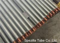 China Extruded Finned stainless steel heat exchanger tubing 11 FPI 25000MM Length for sale