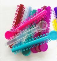 China ISO Standard Colorful Elastics Ligature Rings for Comfortable Orthodontic Treatment for sale