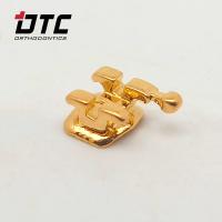 China CE Certified DTC Orthodontic Dental Roth MBT Golden Delicate Series Brackets with Hooks Machinery Power Source for sale