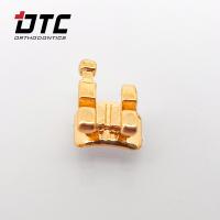 China CE Certified DTC Orthodontic Dental Roth MBT Golden Delicate Series Brackets with Hooks Machinery Power Source for sale