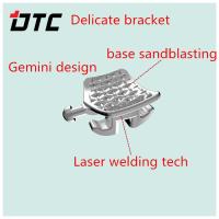 China DTC Brackets Orthodontics Steel 80 Mesh Base Sandblasted Braces with Long Shelf Life for sale