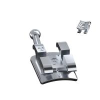 China DTC Mim Monoblock Orthodontic Laser Dental Bracket MBT Roth Metal Brace with 3W/Hook for sale