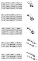 China 0.018'/0.022' DTC Orthodontic Dental Stainless Steel Crimpable Hook Short Long or Spiral Hooks for sale