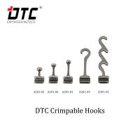 China 0.018'/0.022' DTC Orthodontic Dental Stainless Steel Crimpable Hook Short Long or Spiral Hooks for sale