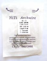 China Shelf Life 3 Years Dental Orthodontic Open Coil Springs with 0.010