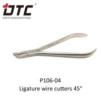 China Longhandle Mini DTC Orthodontic Distal Ortho Light Wire Cutter Pliers 45 Degrees Standard for sale