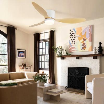 China wholesale   Reversible ABS Blade Ceiling Fan 52 Inch DC Motor LED Ceiling Fan With Remote Control for sale