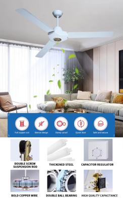 China Wholesale factory 56 60 Inch 3 Blade Ceiling Fan Light , Modern Chandelier Ceiling Fans With Lights for sale