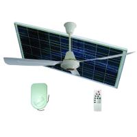 China Manufacturer 12 Volt DC Solar Ceiling Fan 50 Inch Remote Control Ceiling Fans With Lights for sale