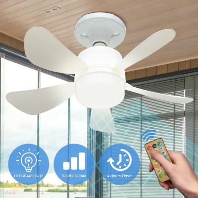 China Manufacturer 16 Inch LED Ceiling Fan Lights Remote Control E27 Ventilador Ceiling Fan Lamp for sale