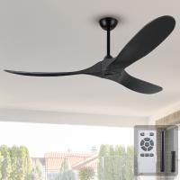China Manufacturer 3 Wooden Blade Modern LED Ceiling Fans Indoor Outdoor Patio Ceiling Fan 60 Inch for sale