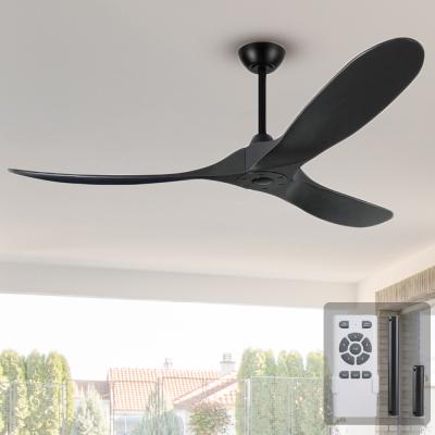 China Manufacturer 3 Wooden Blade Modern LED Ceiling Fans Indoor Outdoor Patio Ceiling Fan 60 Inch for sale