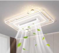 China wholesale   Three Color Strong Wind Ceiling Fan Light Anti Flicker Silent Ceiling Fan With Light And Remote for sale