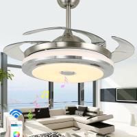 China wholesale   Vintage Home Ceiling Fans Customized Size Modern Flush Mount Ceiling Fan With Light for sale