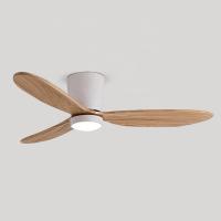 China Manufacturer Nordic Wooden Blade Ceiling Fan 52 Inch DC Motor Ceiling Fan With Light And Remote for sale