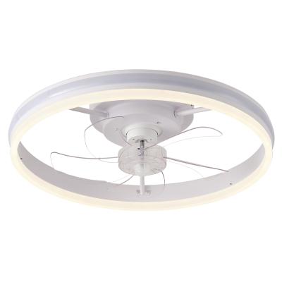 China Manufacturer 20 Inch Flush Mount Ceiling Fan Light , Bedroom White Fandelier Ceiling Fan With Light for sale