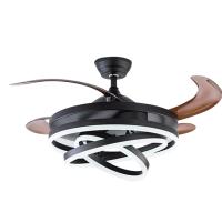 China Factory Modern Bedroom Lighting Fixtures Invisible Ceiling Light With Fan And Remote Control for sale